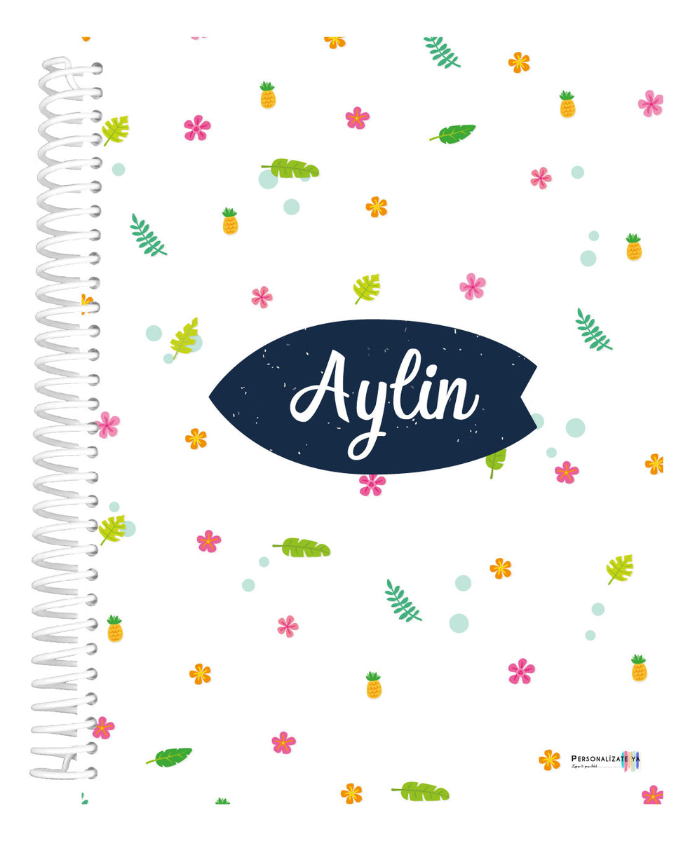 LIBRETA DE TAREAS-019 AYLIN – Personalizate Ya!!